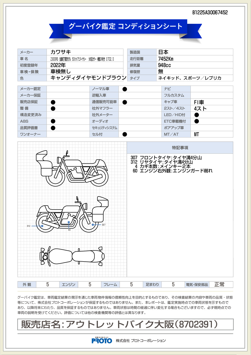 カワサキ Z900RS 生産終了限定モデル 50th カワサキ Z900RS 生産終了限定モデル 50th
